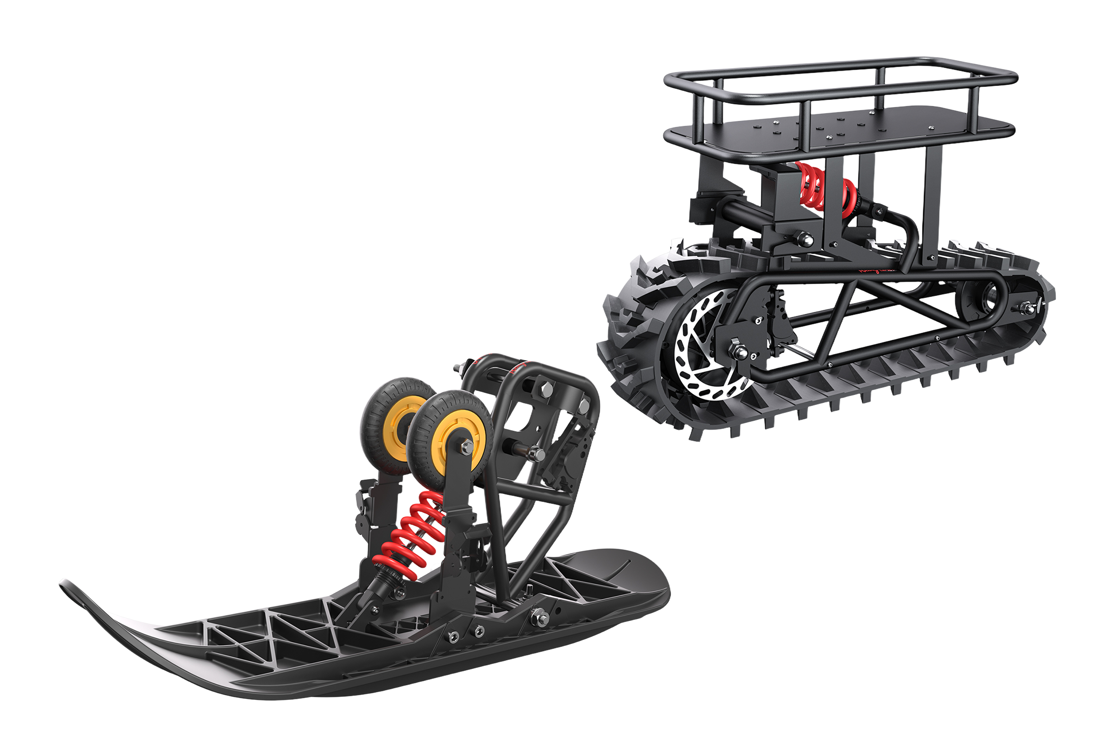 Snow track kit - 3000W Peak Motor, Adjustable Shock Absorbers & Riding ...